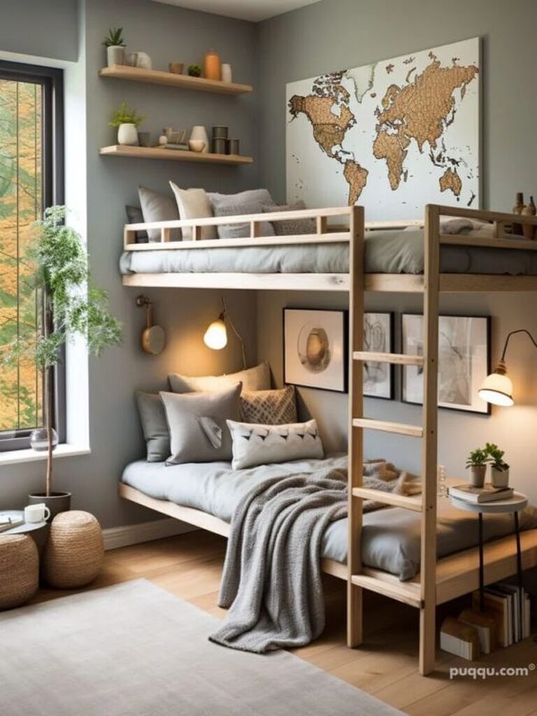 35 Smart Bunk Bed Ideas to Maximize Space and Comfort - Homee Bee