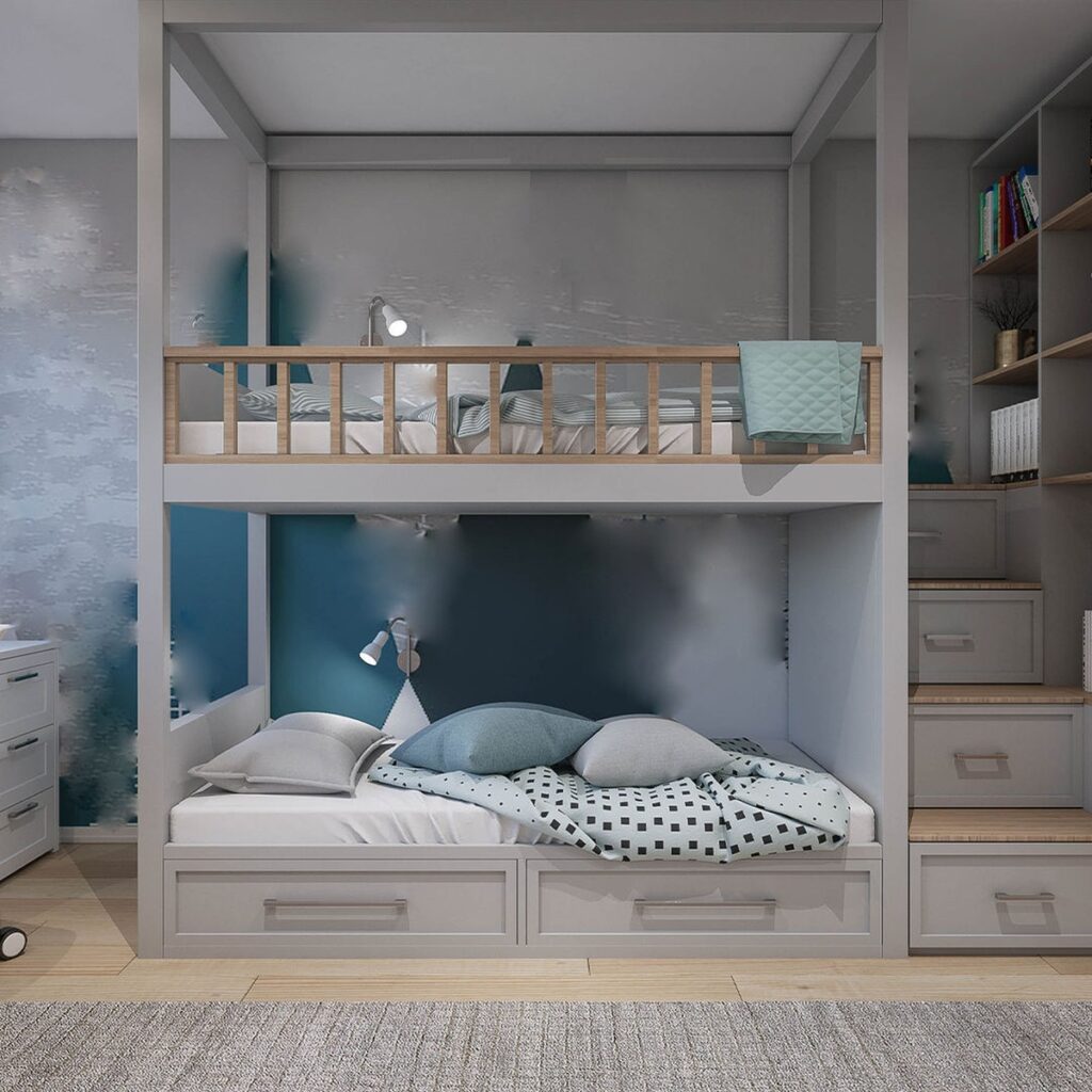 35 Smart Bunk Bed Ideas to Maximize Space and Comfort - Homee Bee