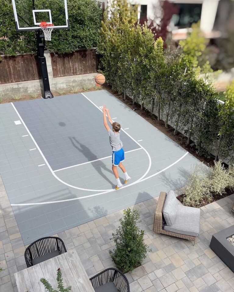 32 Slam-Dunk Backyard Basketball Court Ideas for Active Living - Homee Bee