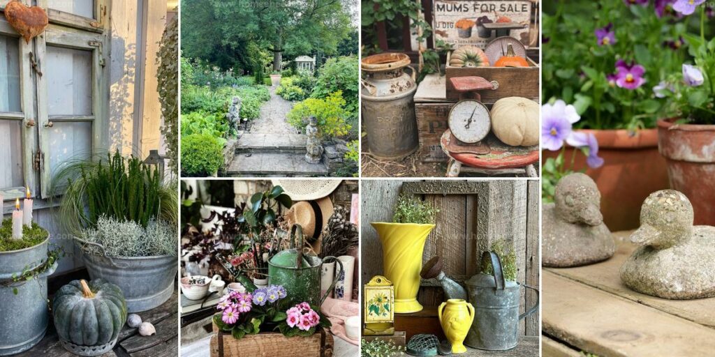 30 Vintage Garden Decor Ideas to Add Old-World Charm Outdoors - Homee Bee