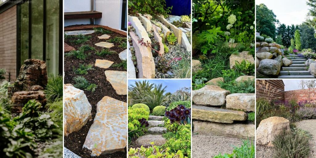 25 Landscaping with Large Rocks Ideas for a Bold Natural Look - Homee Bee
